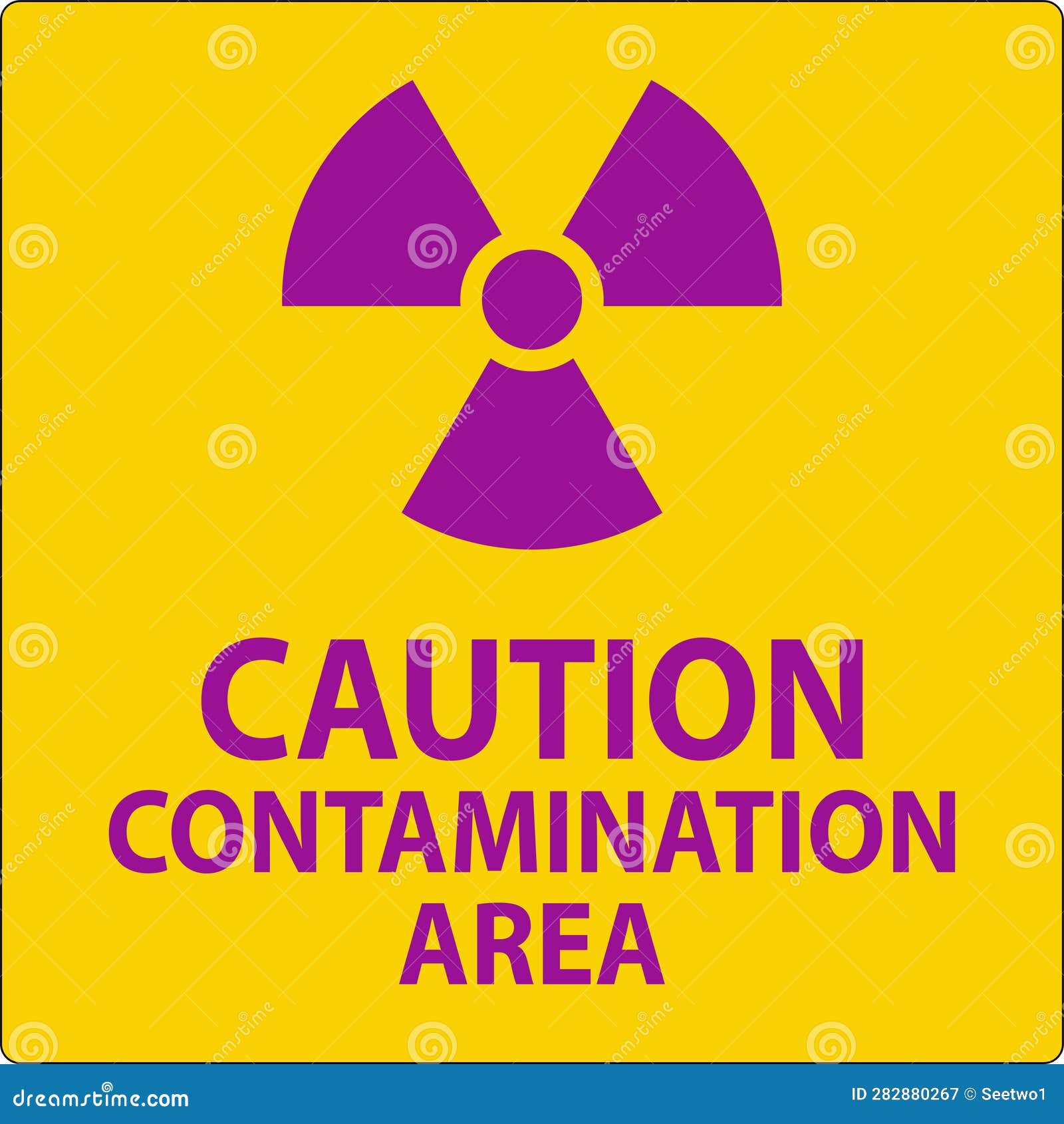 Caution Contamination Sign. Beware Biohazard Waste Icon. Vector ...