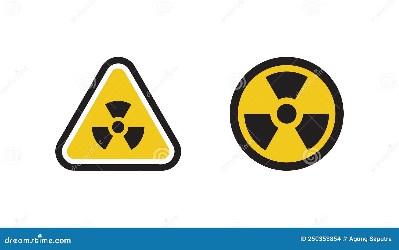 Radioactive Nuclear Warning Sign Icon Vector Stock Vector ...