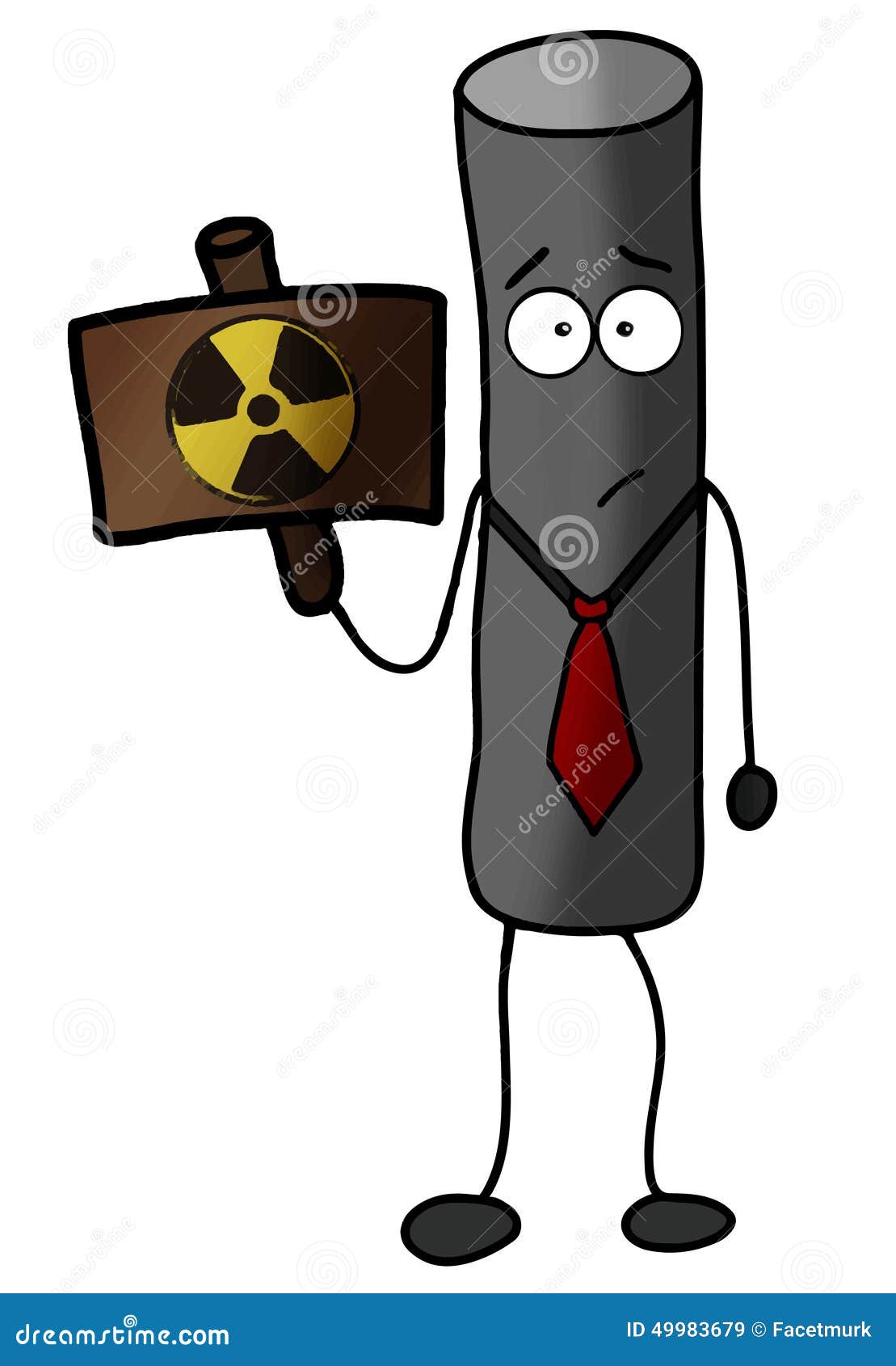 Radioactive Particle Warning Illustration Stock Vector - Illustration ...