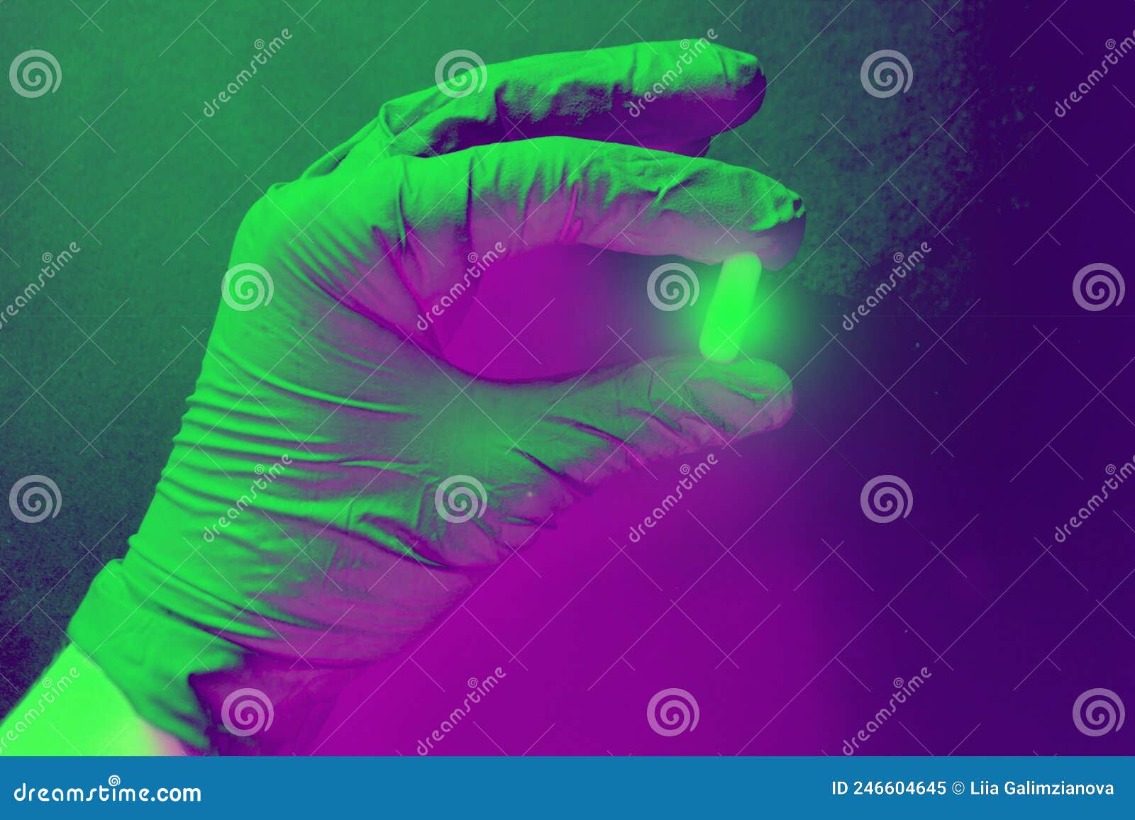 Radioactive pills in hand stock image. Image of radiation - 246604645