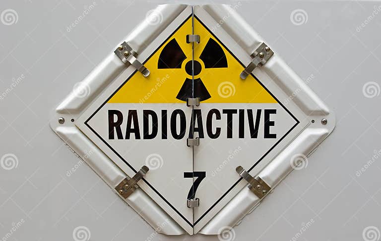 Radioactive Placard stock image. Image of department - 10074583