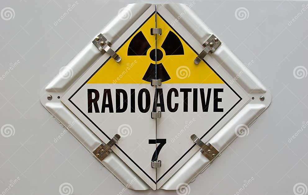 Radioactive Placard stock image. Image of department - 10074583