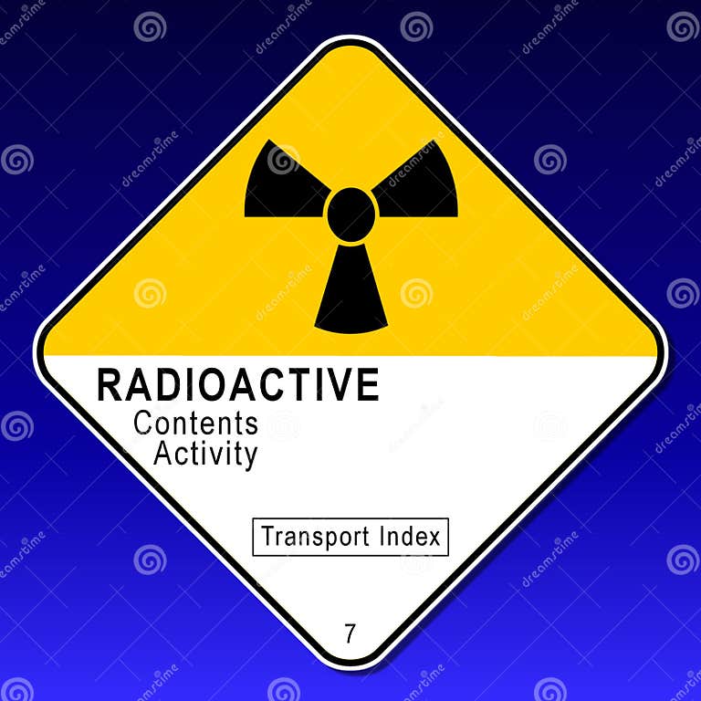 RadioActive Placard 2 stock illustration. Illustration of radioactive ...