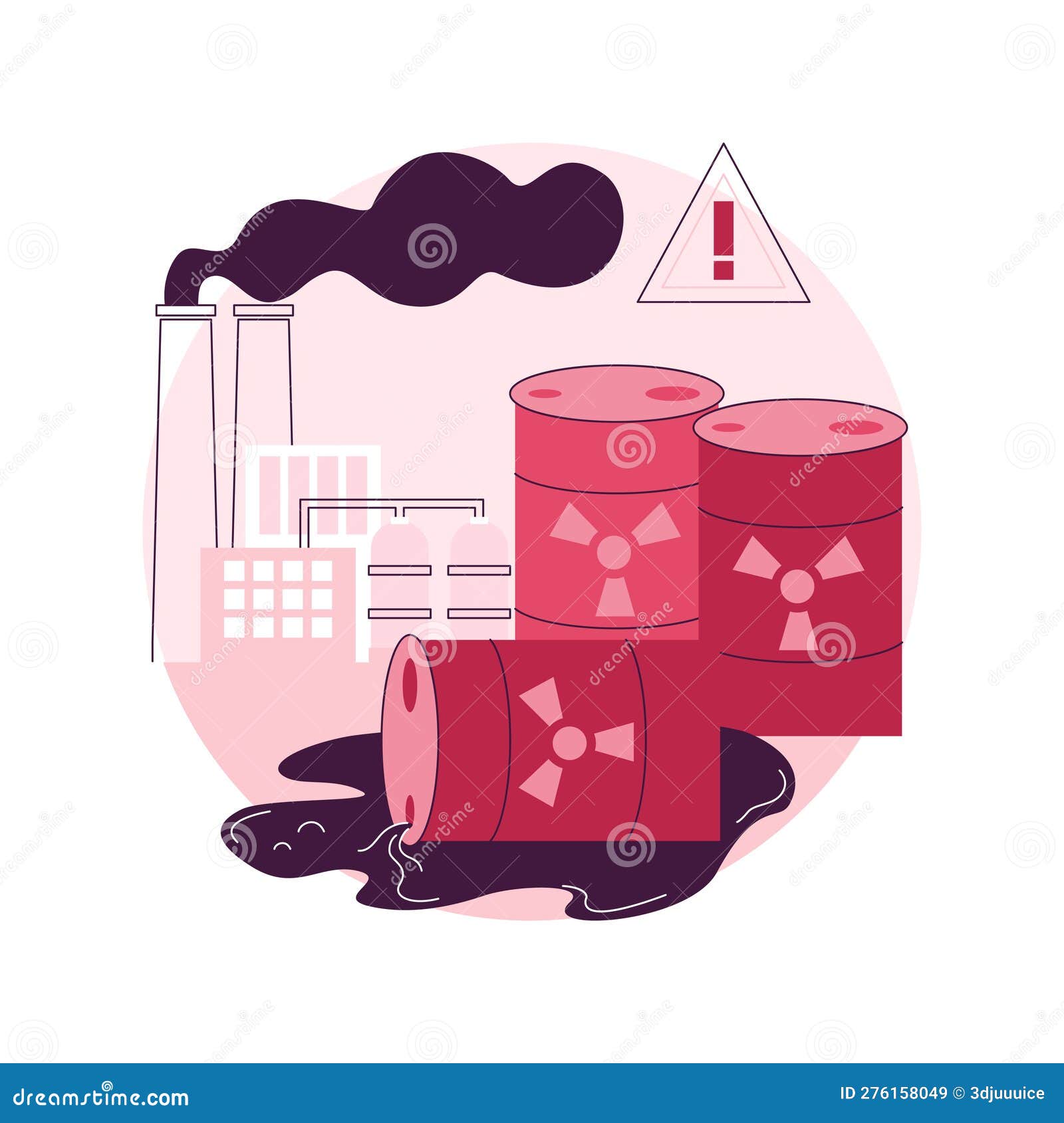 Radioactive Pollution Abstract Concept Vector Illustration. Stock ...