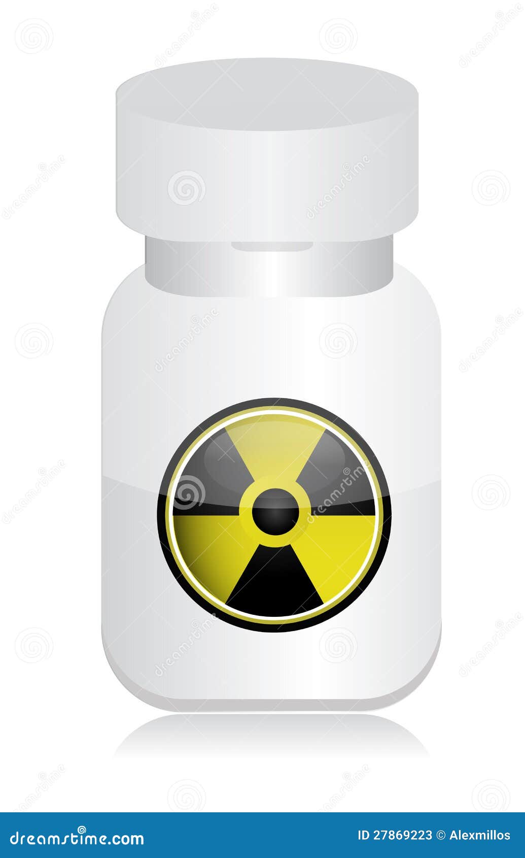 Radioactive product stock illustration. Illustration of revulsant ...