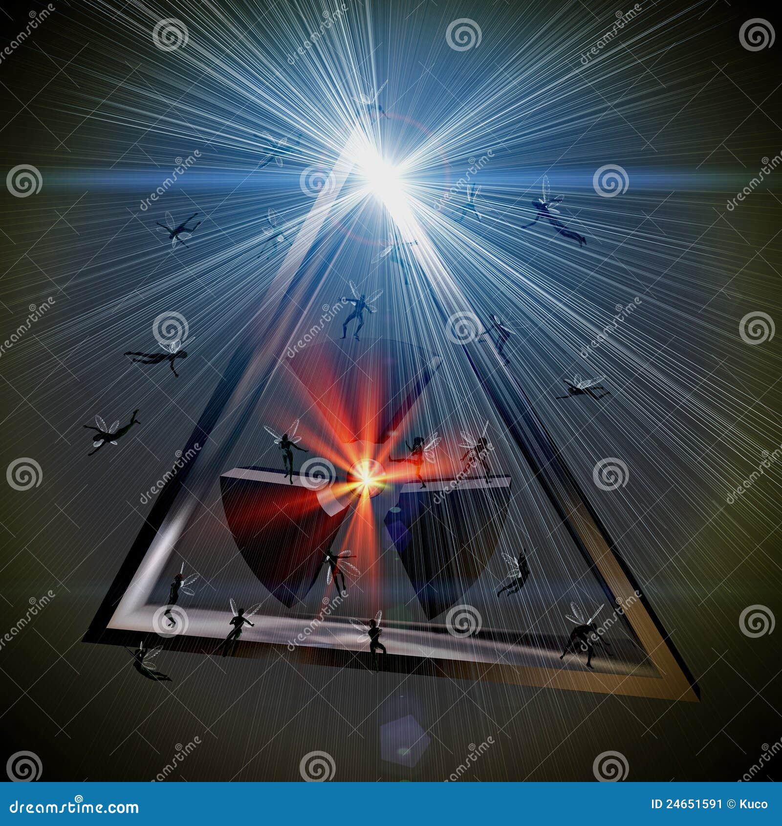 Radioactive pyramid stock illustration. Illustration of chaos - 24651591