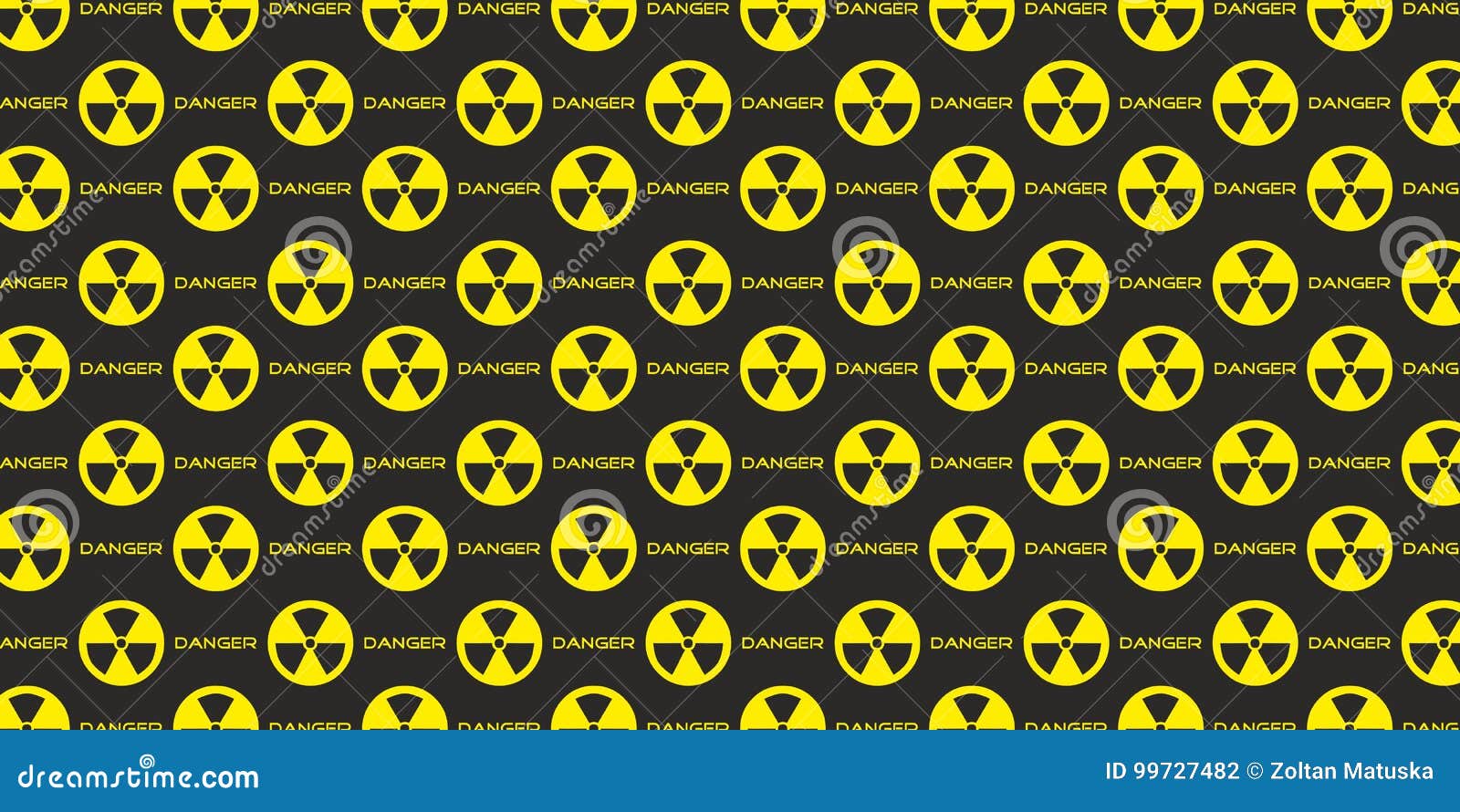 Radioactive Radiation Danger Nuclear Atomic Background Vector Stock ...