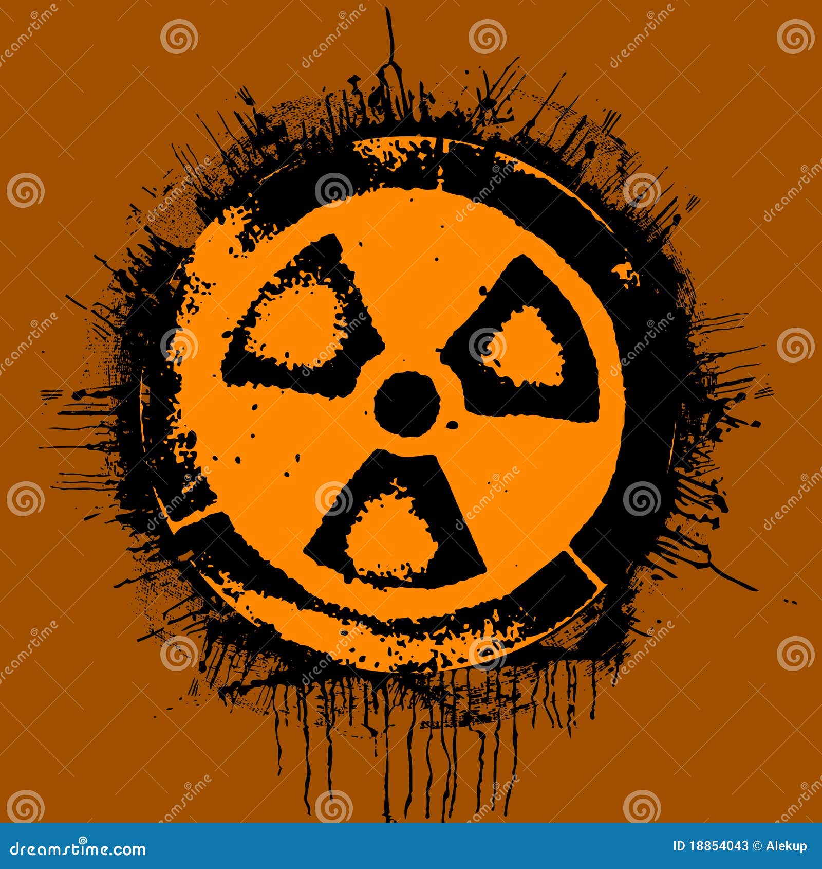 Radioactive sign stock vector. Illustration of biology - 18854043