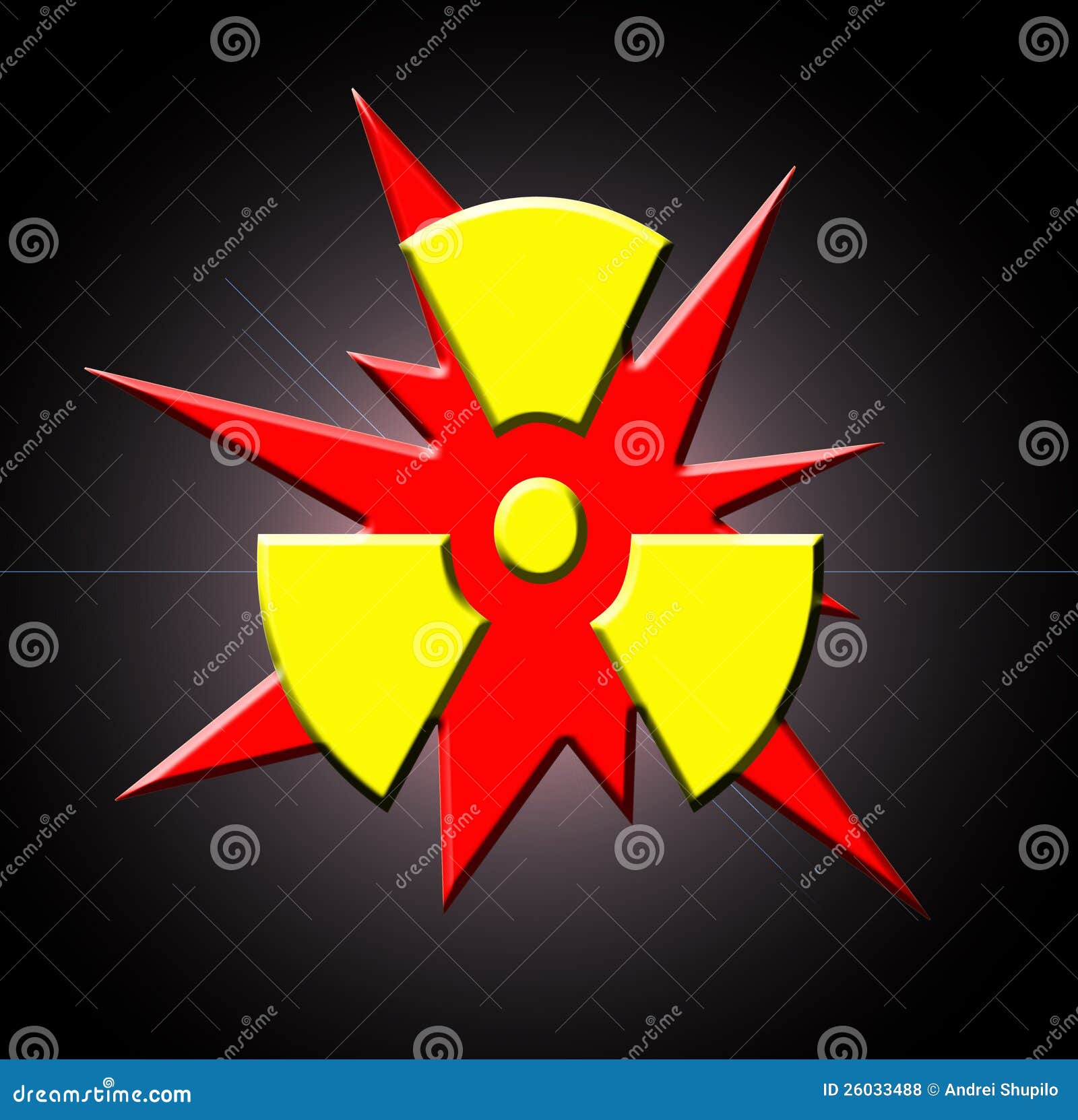 Radioactive sign stock photo. Image of explosion, biohazard - 26033488