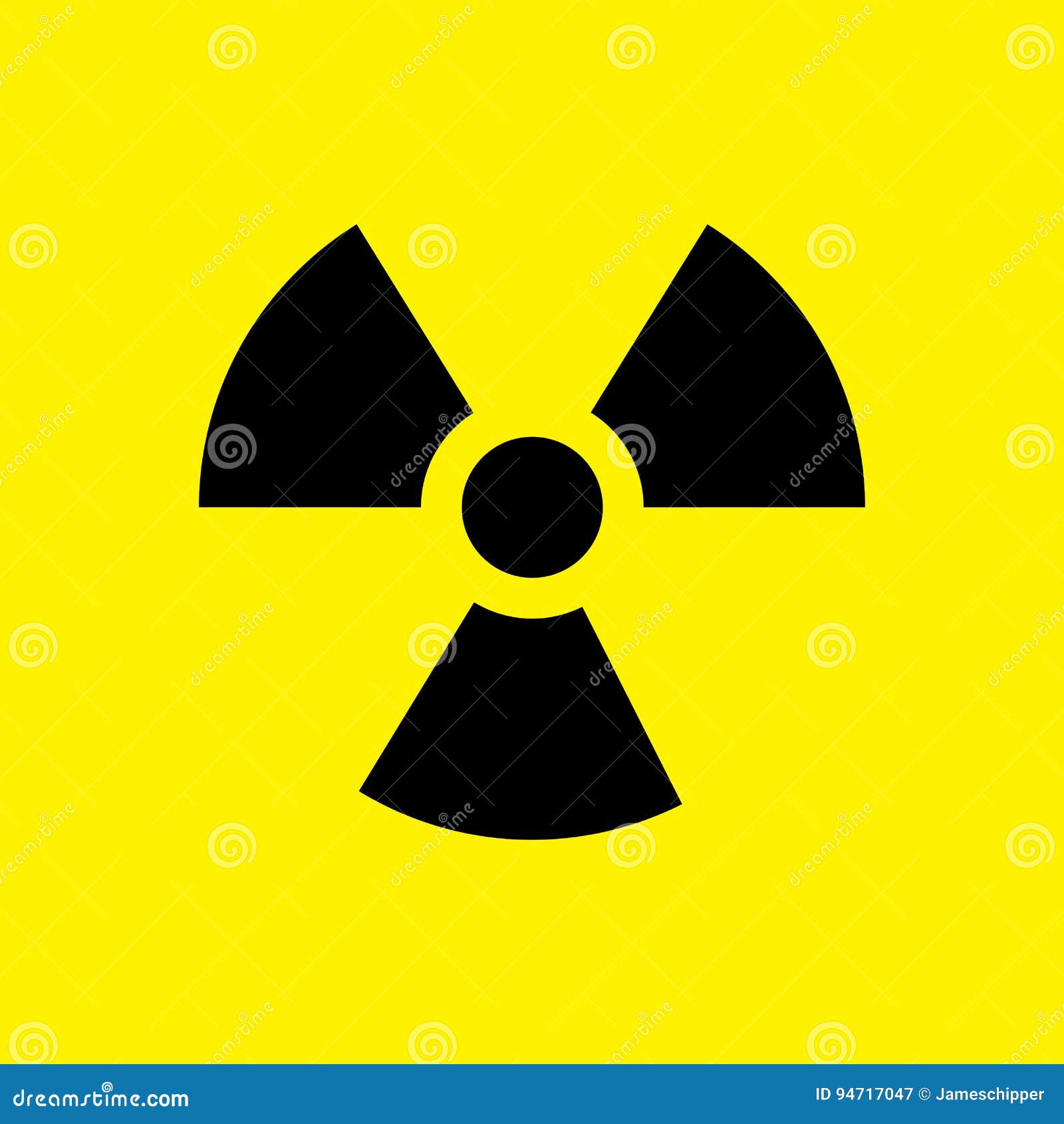 A radioactive sign stock illustration. Illustration of energy - 94717047
