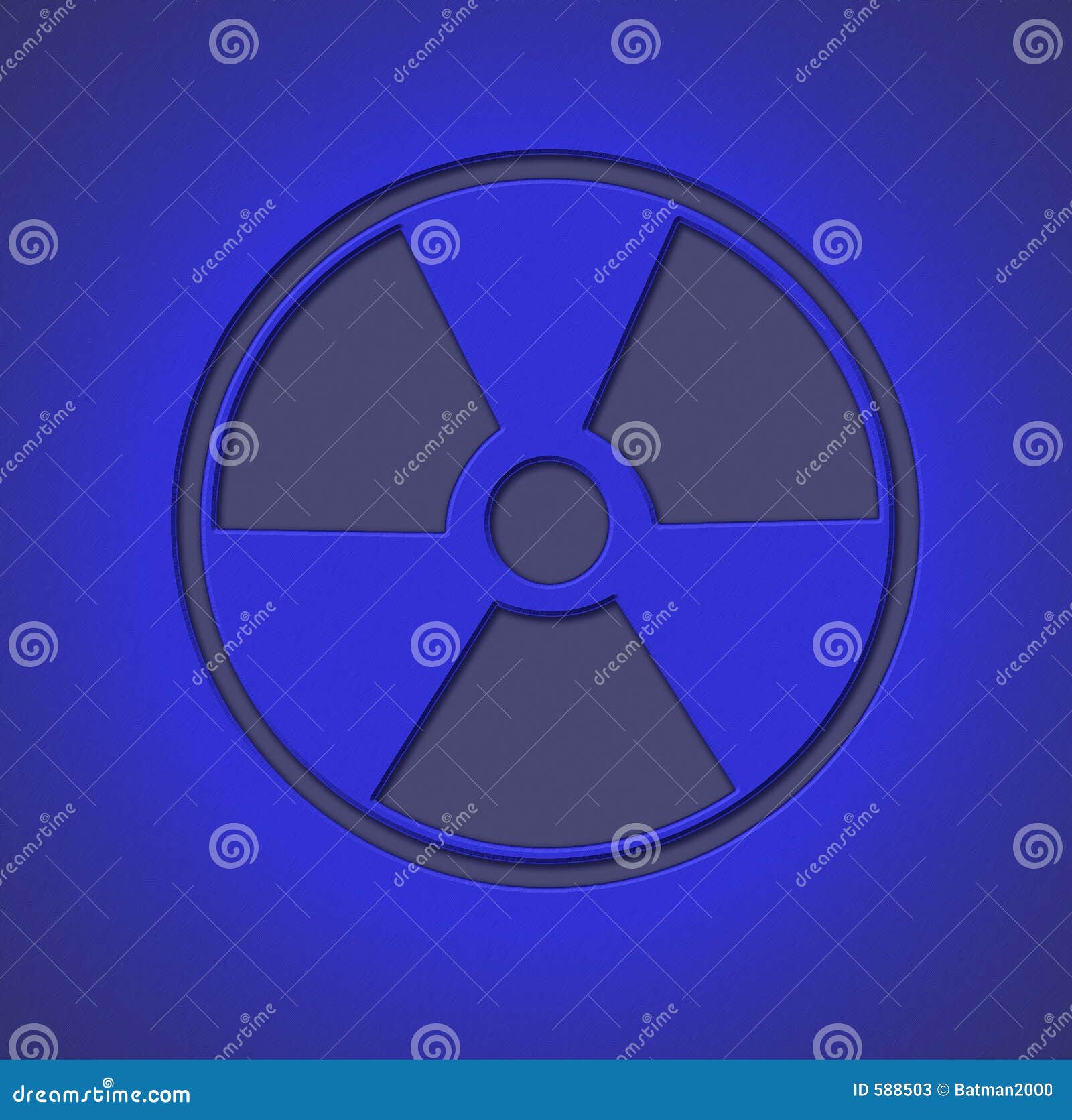Radioactive Sign Blue stock image. Image of warning, nuclear - 588503