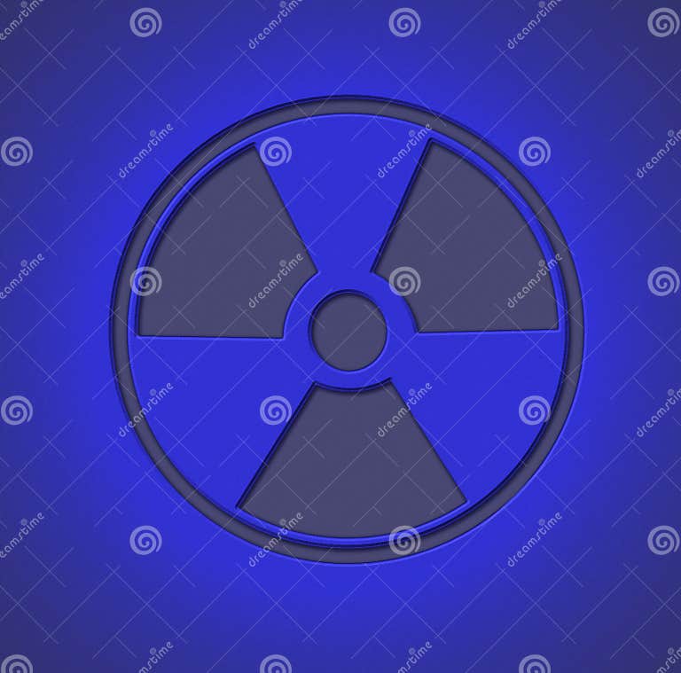 Radioactive Sign Blue stock image. Image of warning, nuclear - 588503