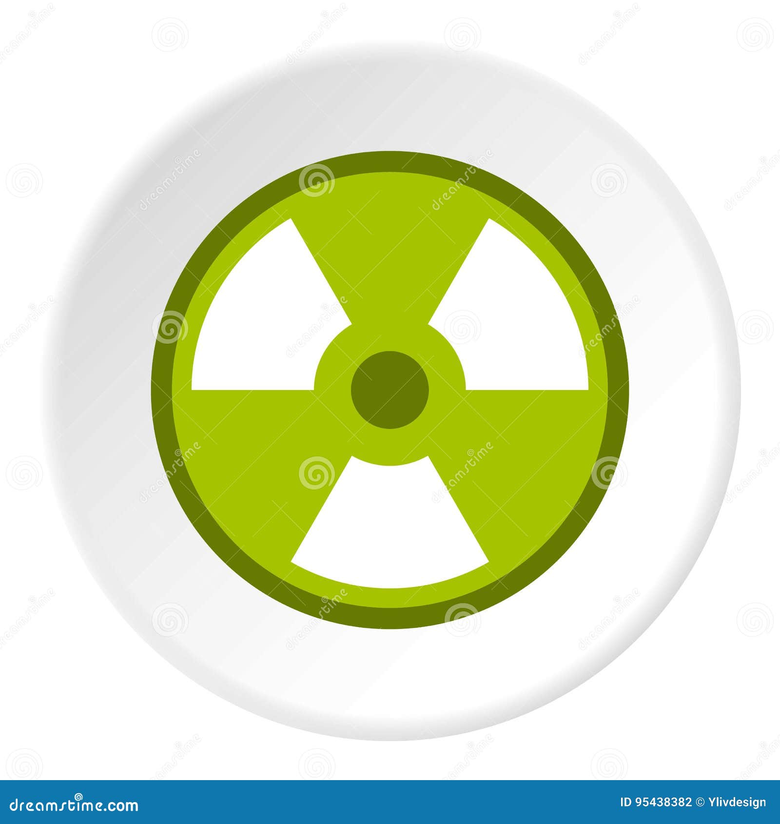 Radioactive Sign Icon Circle Stock Vector - Illustration of power ...