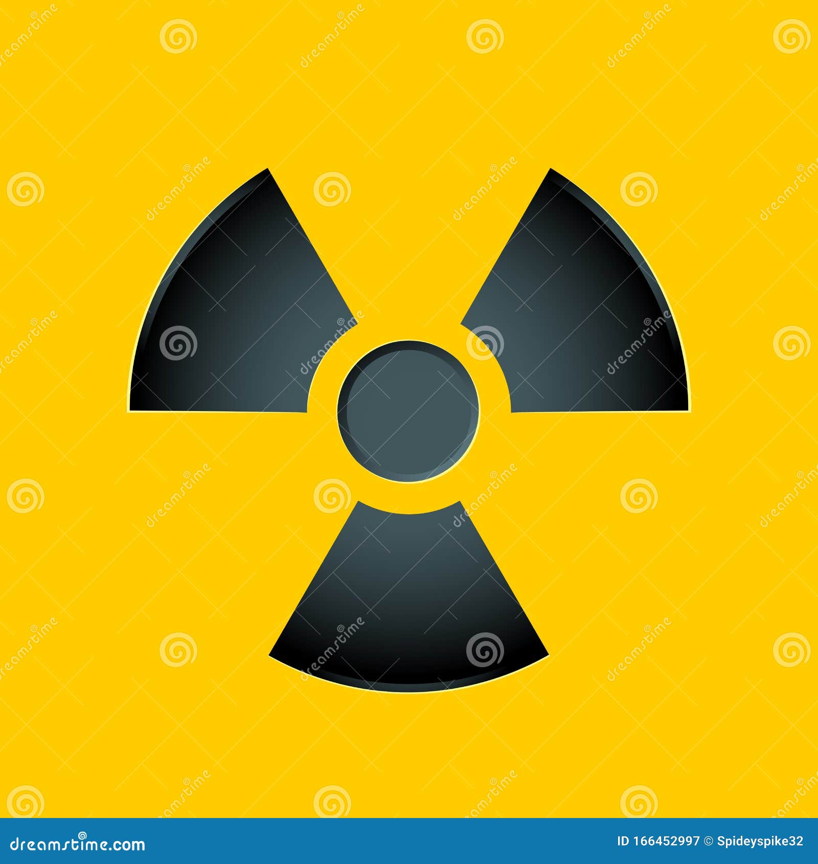 Radioactive Sign. Isolated Vector Illustration Stock Illustration ...