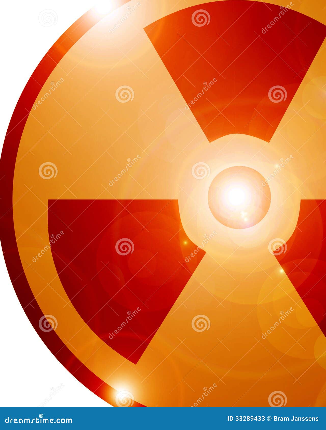 Radioactive sign stock illustration. Illustration of atomic - 33289433