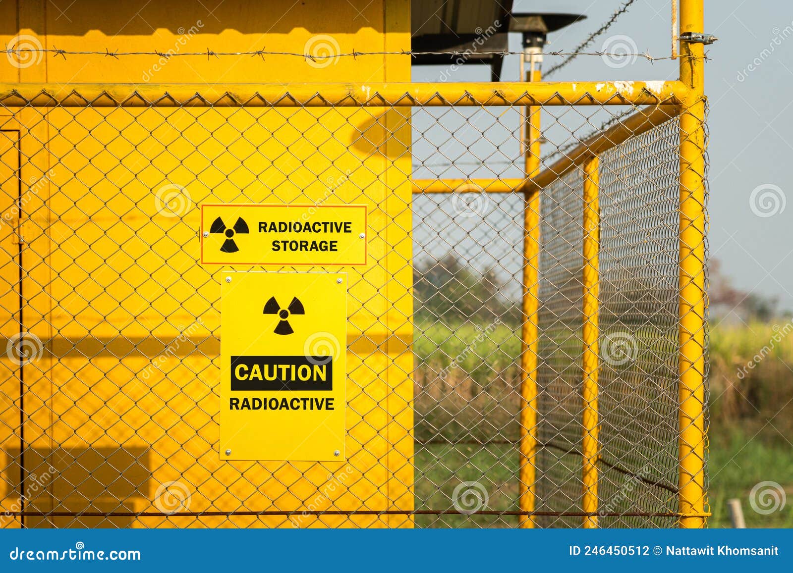A Radioactive Source Storage Bunker. Stock Photo - Image of industrial ...