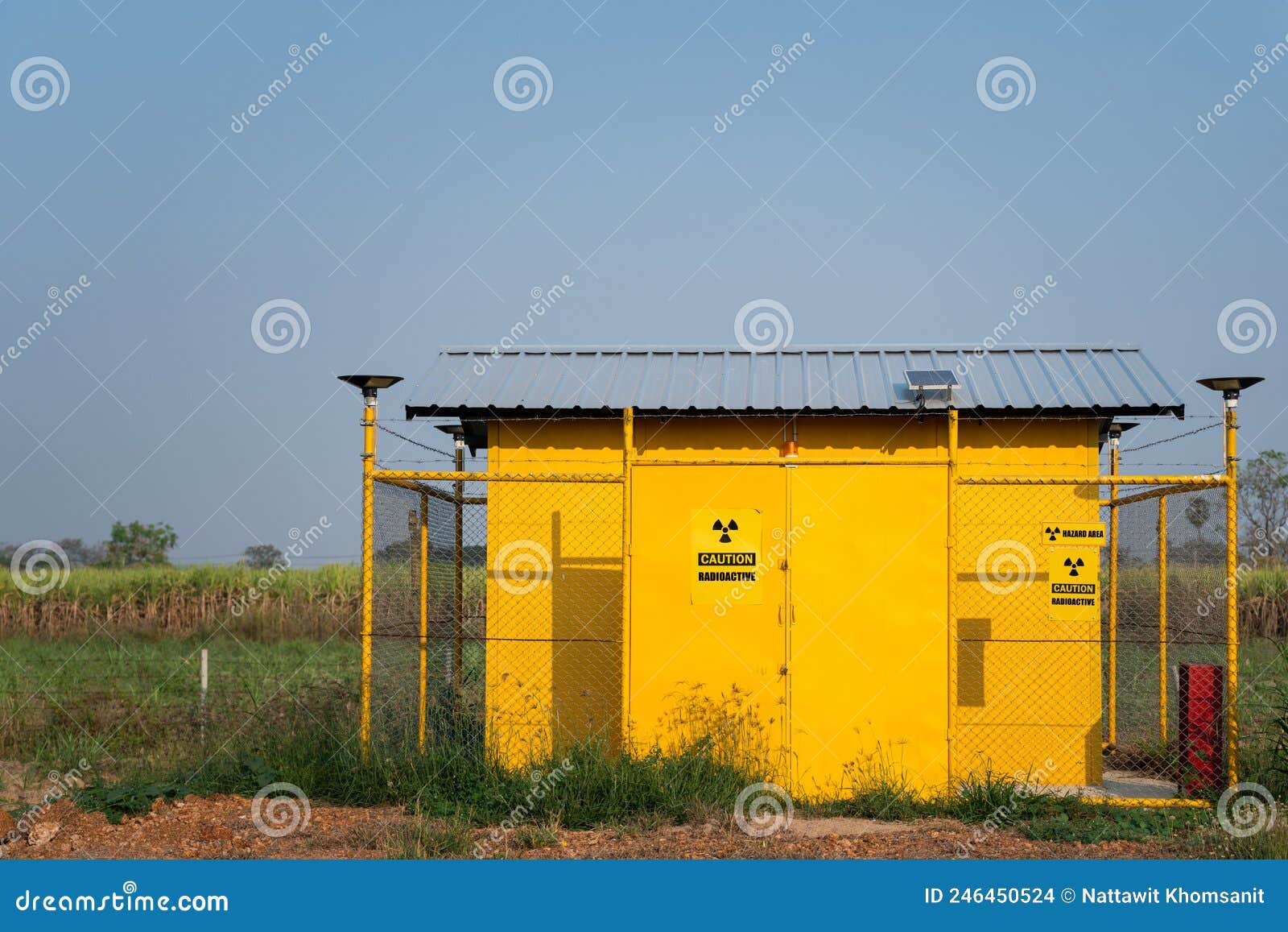 A Radioactive Source Storage Bunker. Stock Photo - Image of industry ...