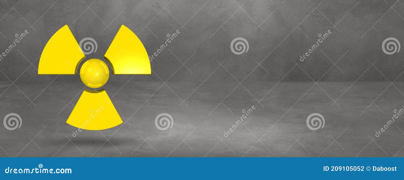 Radioactive Symbol on a Concrete Studio Background Banner Stock ...
