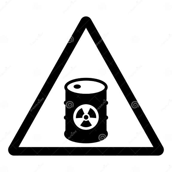 Radioactive Symbol Sign, Vector Illustration, Isolate on White ...