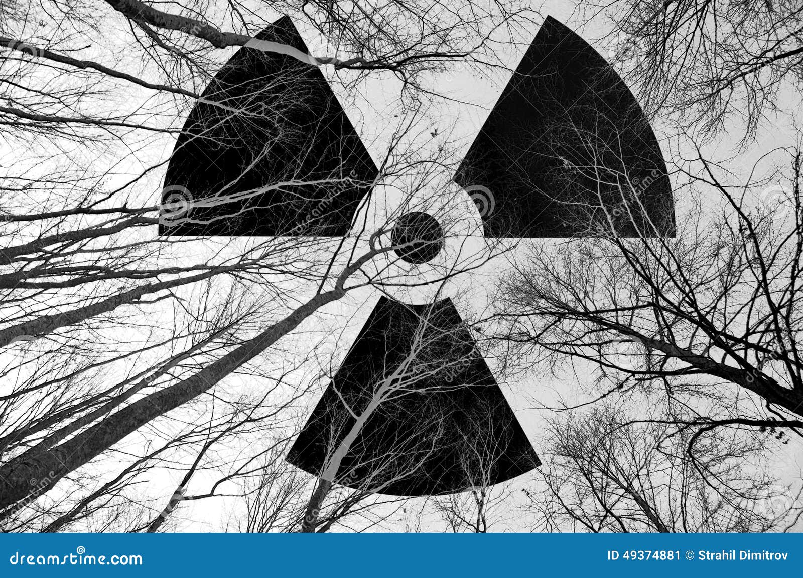 Radioactive Symbol: Yellow Nuclear Radioactive Ionizing Radiation ...