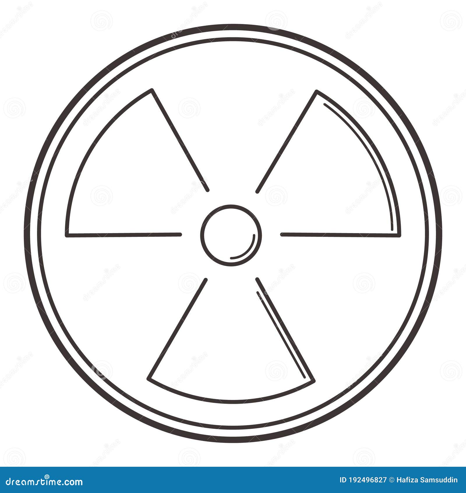 Radioactive Symbol. Vector Illustration Decorative Design Stock Vector ...