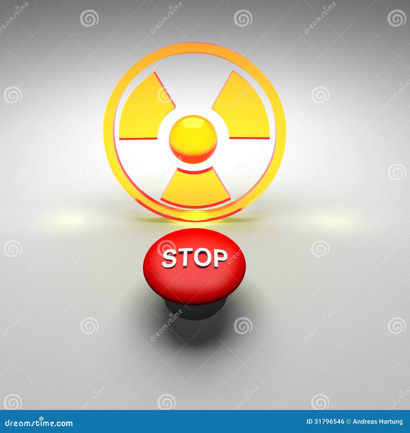 Radioactive stock illustration. Illustration of button - 31796546