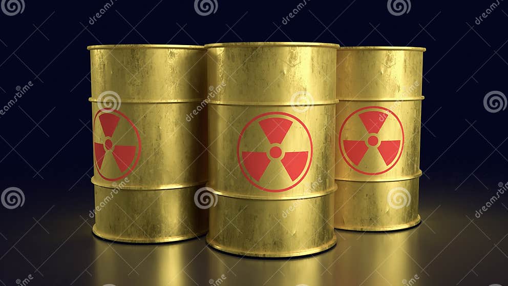 The Radioactive Tank for Sci or Nuclear Concept 3d Rendering Stock ...