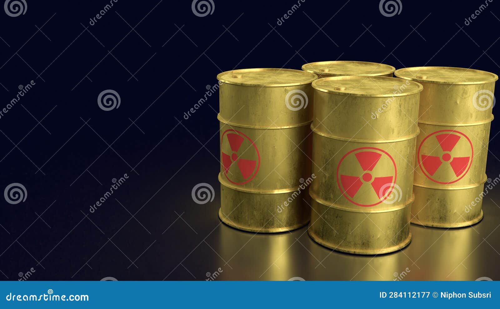 The Radioactive Tank for Sci or Nuclear Concept 3d Rendering Stock ...