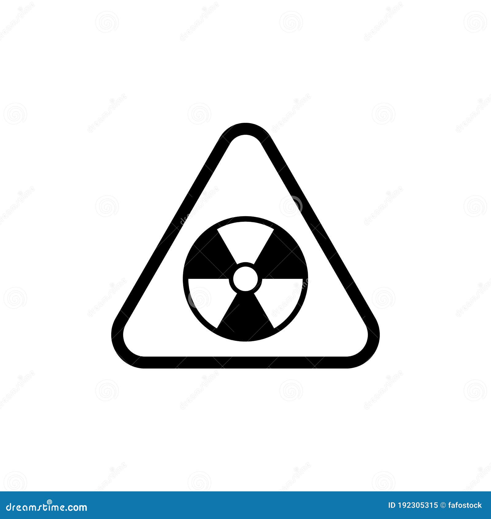 Radioactive with Triangle Warning Sign Icon Vector Design Template ...