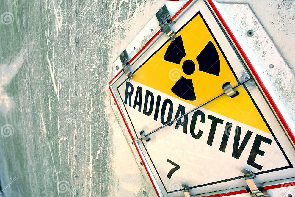 Radioactive Warning Placard Sign Stock Photo - Image of panel, hazard ...