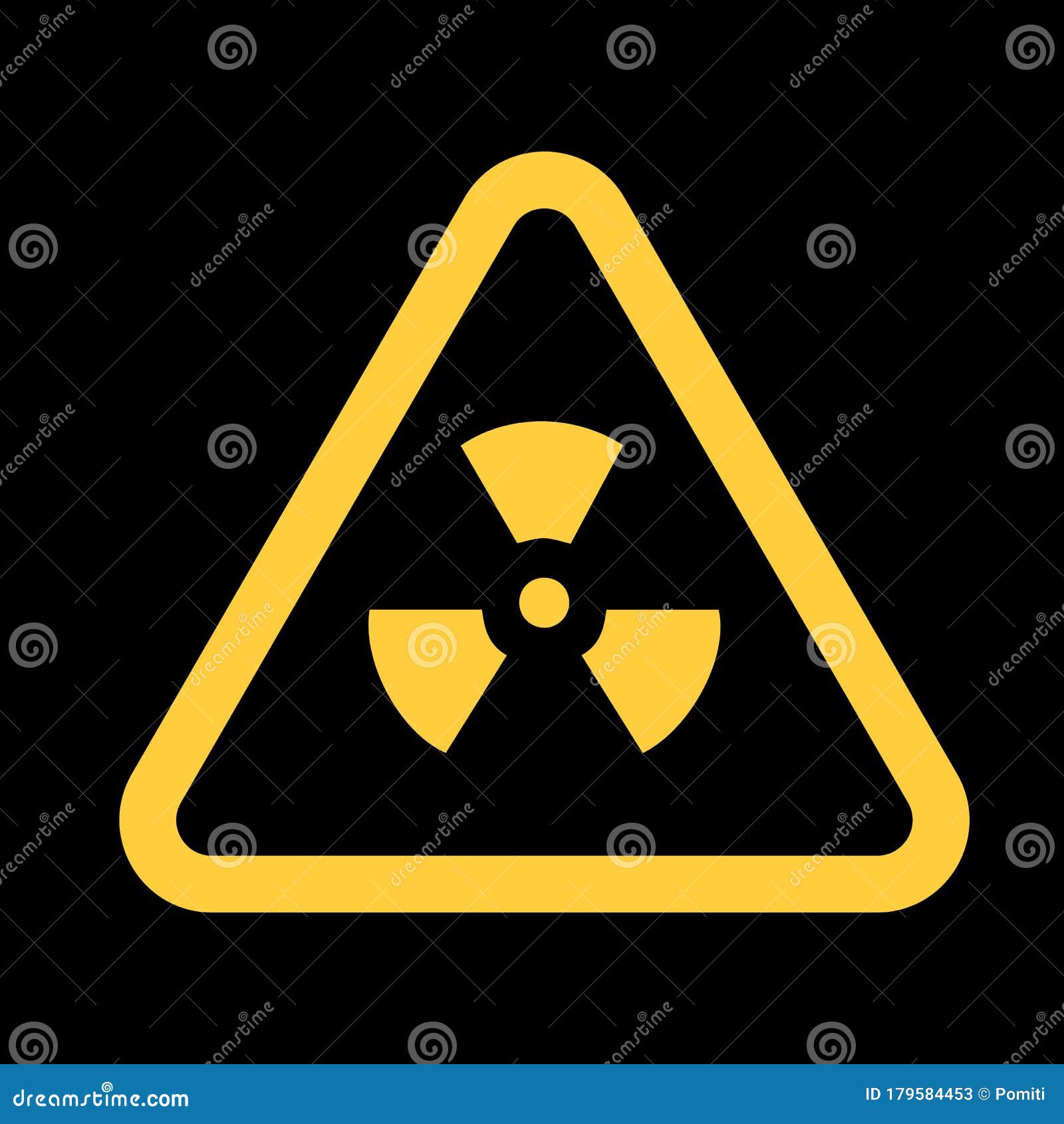 Radioactive Warning Sign, Vector Illustration Stock Vector ...