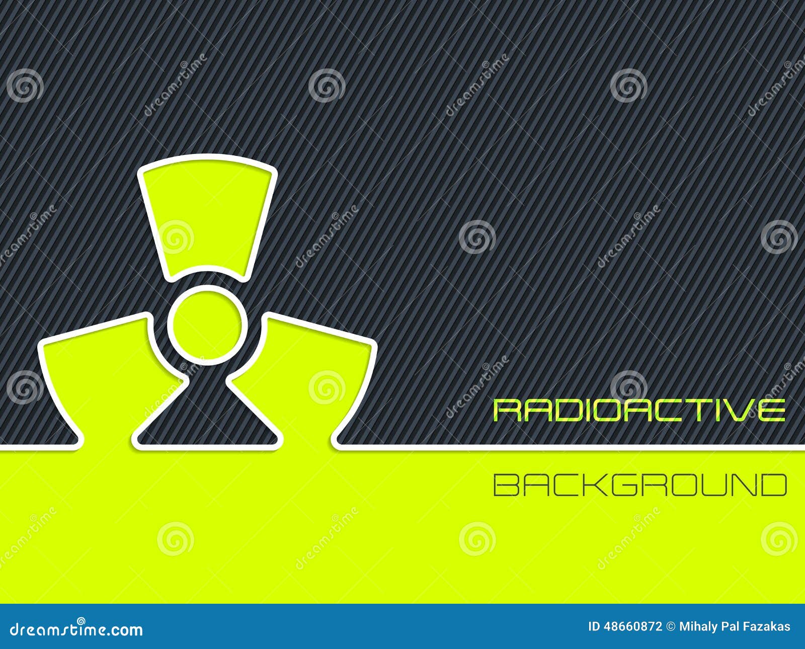 Radioactive Warning Yellow Circle Sign. Radioactivity Warning Vector ...