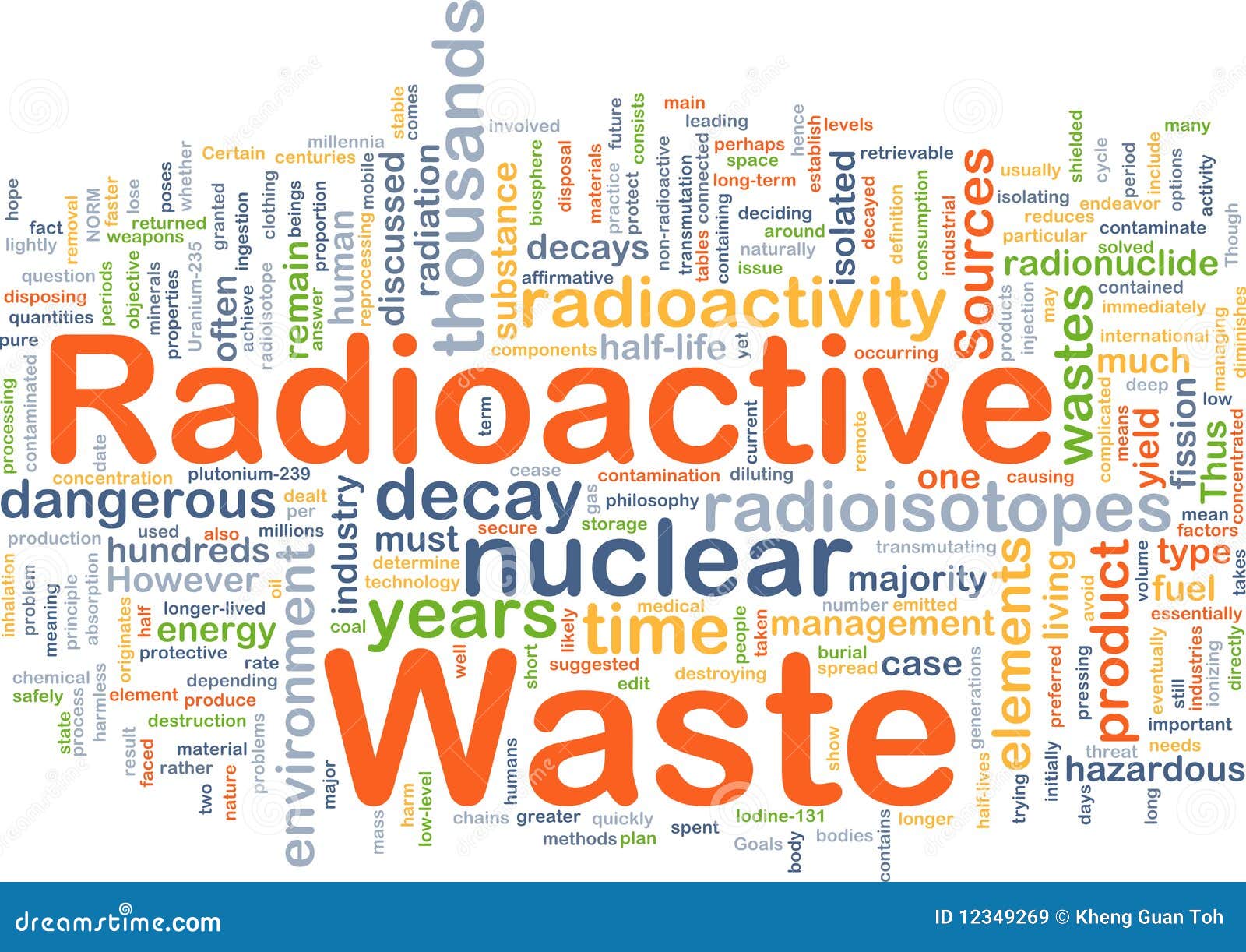 Radioactive Waste Background Concept Stock Illustration - Illustration ...