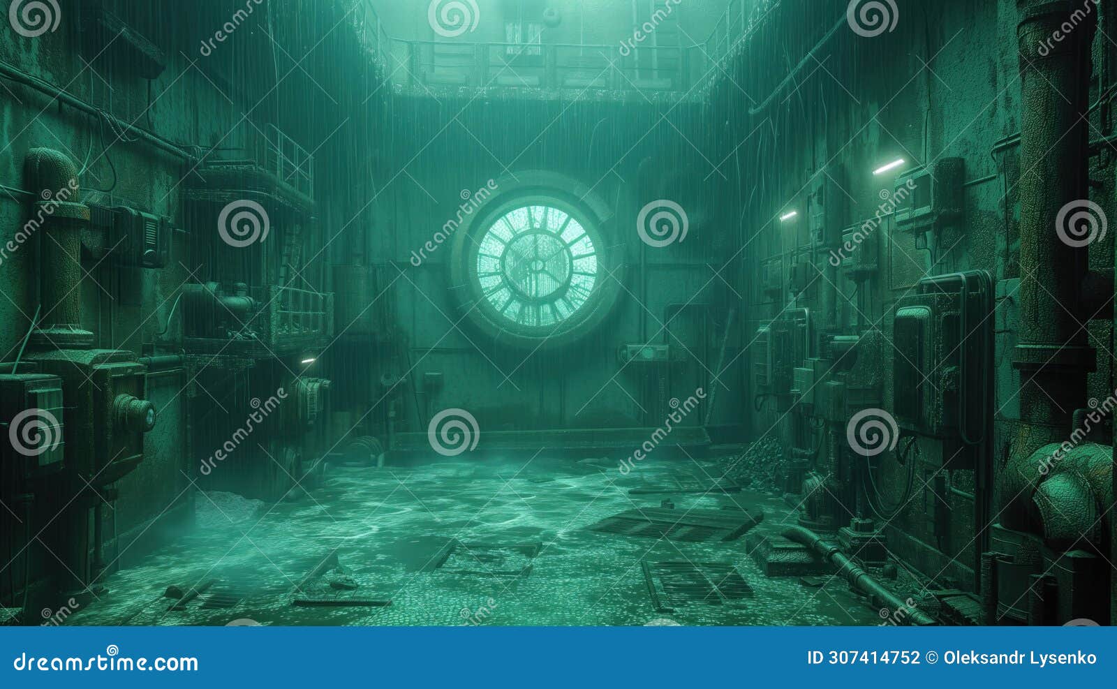 Radioactive Zone Fantasy Location Stock Illustration - Illustration of ...