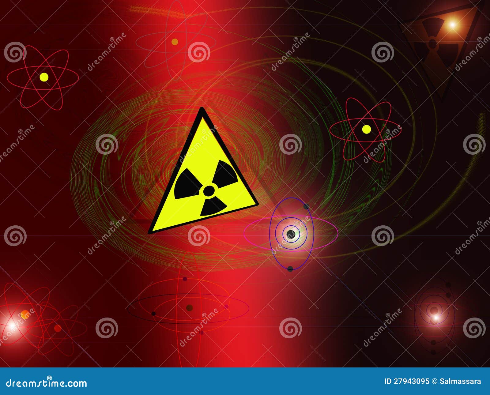 Radioactivity stock illustration. Illustration of pollution - 27943095