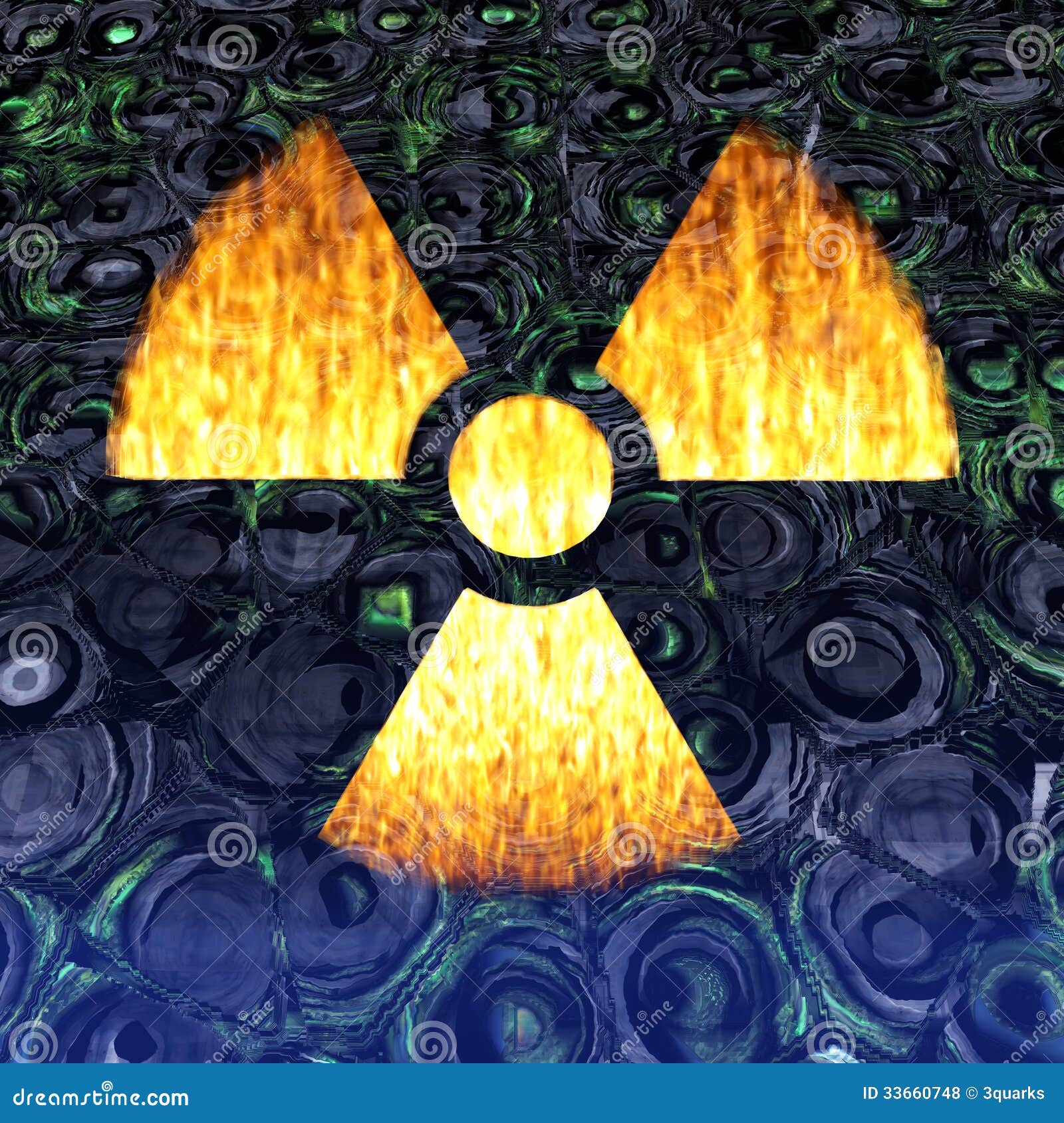 Radioactivity stock illustration. Illustration of fukoshima - 33660748