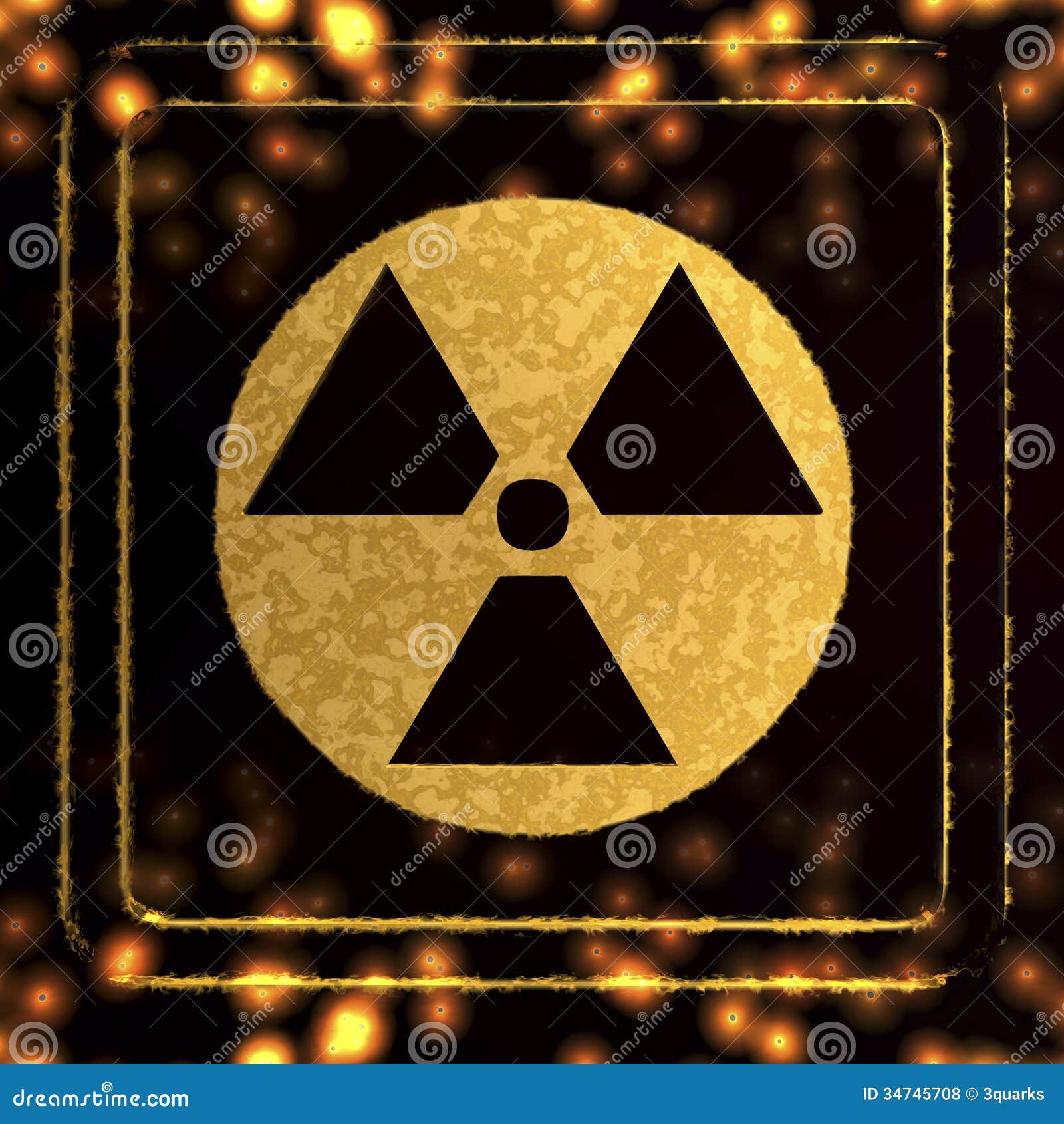 Radioactivity stock illustration. Illustration of atom - 34745708