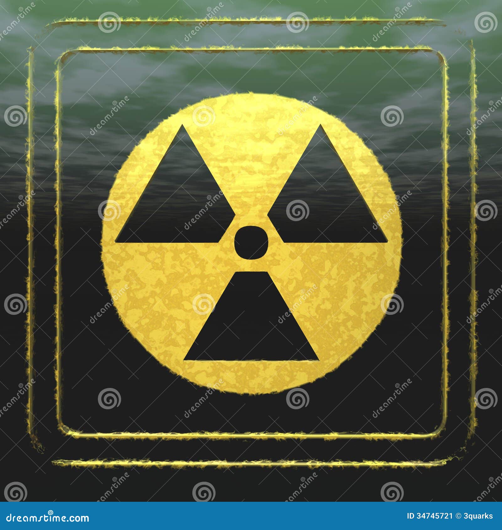 Radioactivity stock illustration. Illustration of explosion - 34745721