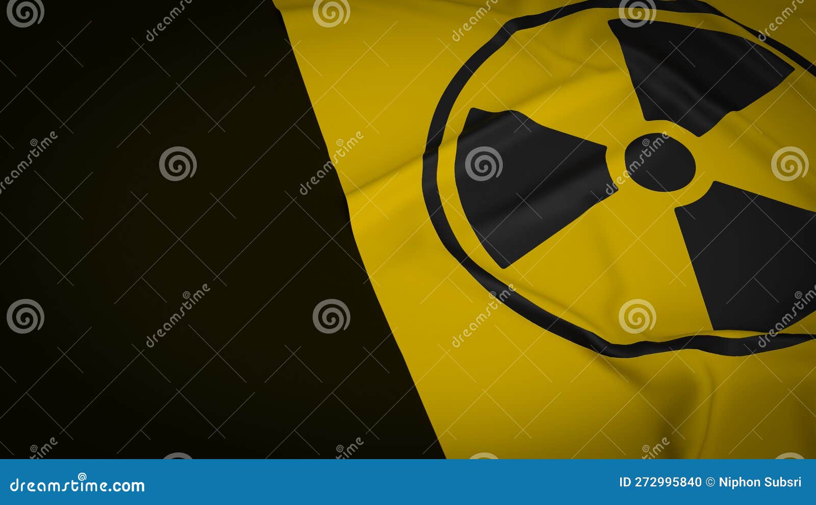 Radioactivity Flag for War or Weapon Concept 3d Rendering Stock ...