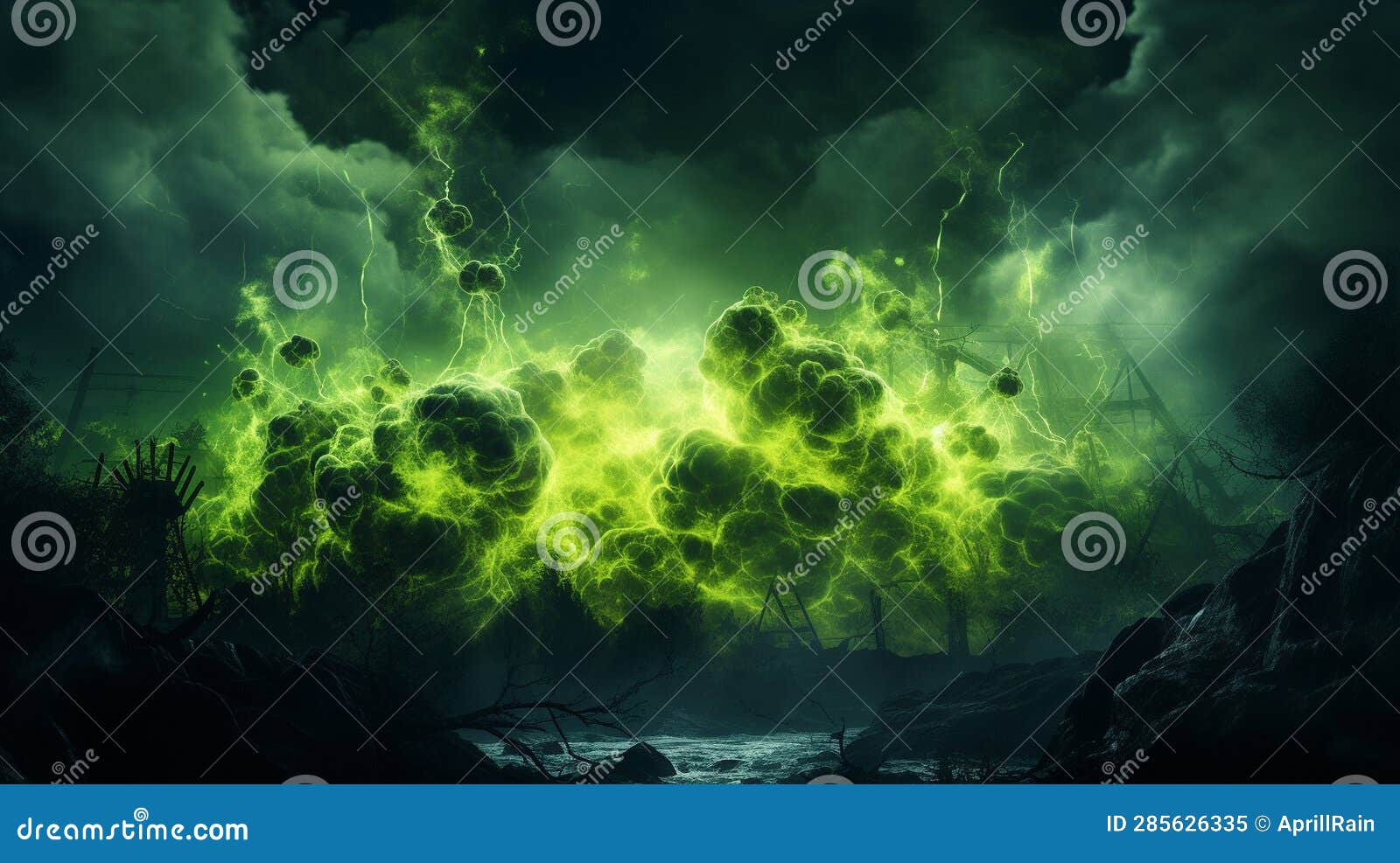 Radioactivity. Radioactive Background Stock Image - Image of ...