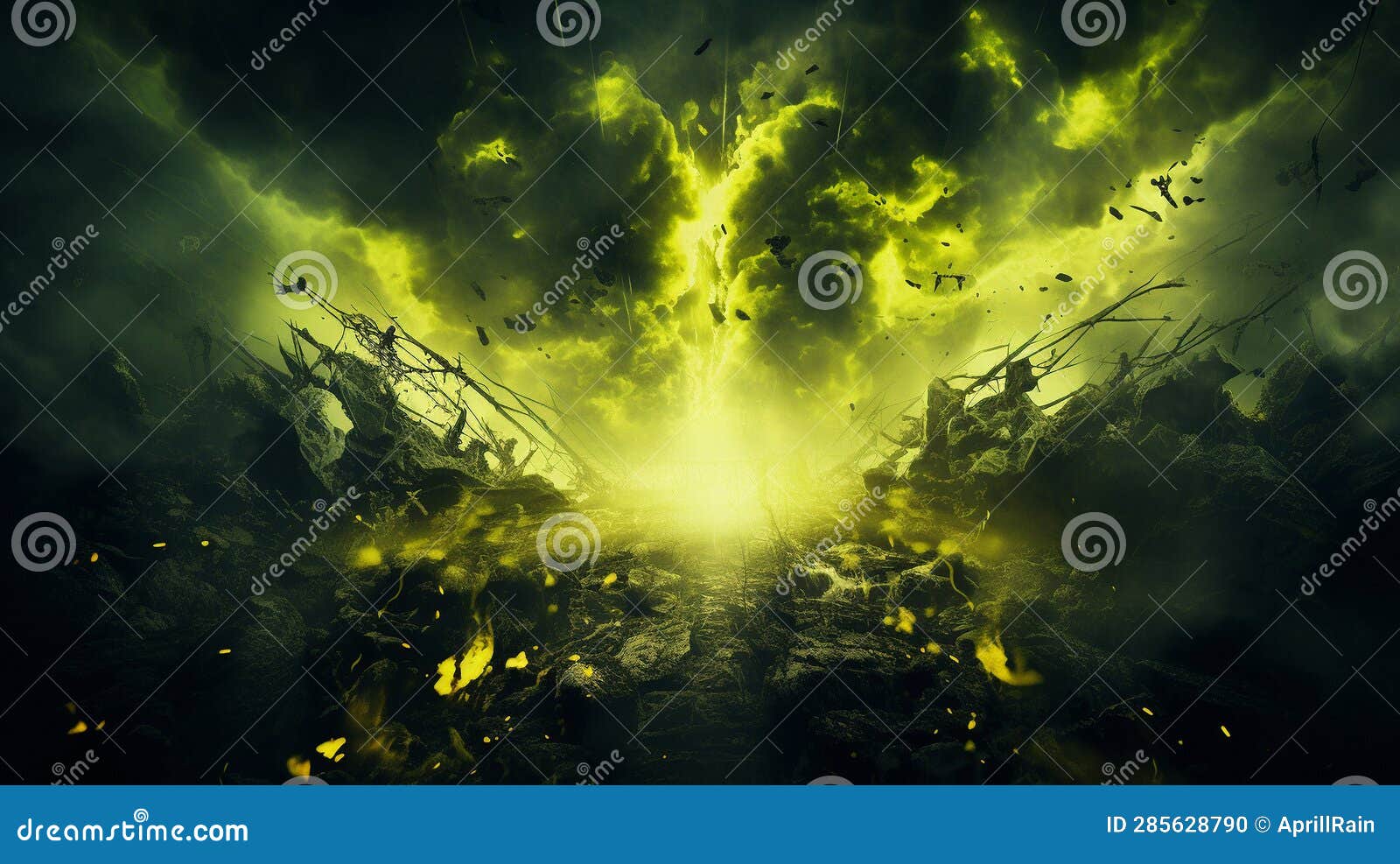 Radioactivity. Radioactive Background Stock Photo - Image of danger ...