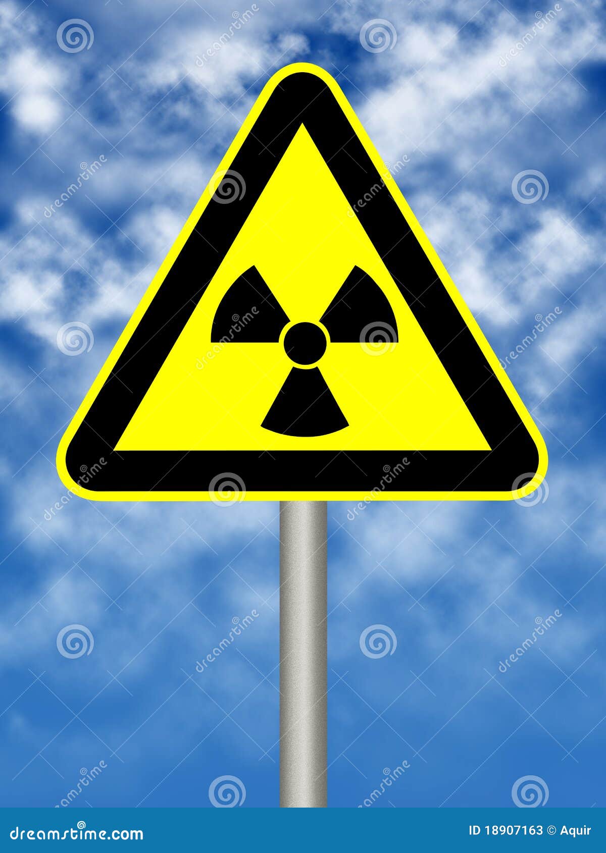 Radioactivity sign stock illustration. Illustration of attention - 18907163