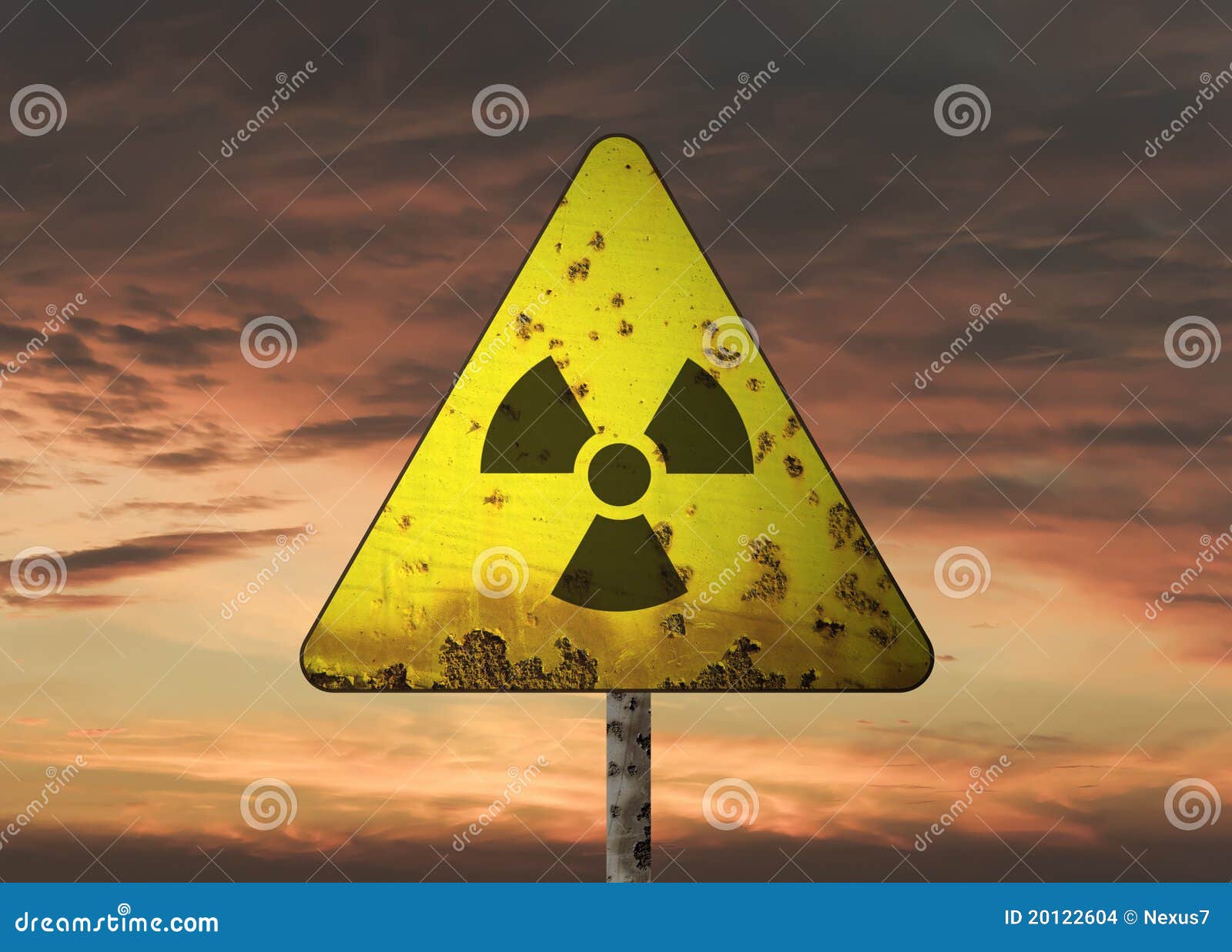 Radioactivity Sign stock photo. Image of roadsign, warning - 20122604