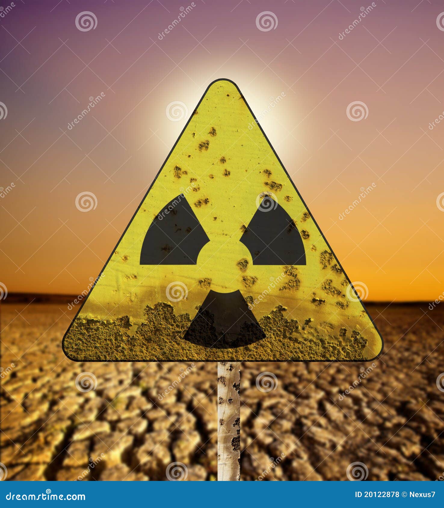 Radioactivity Sign stock photo. Image of alert, land - 20122878