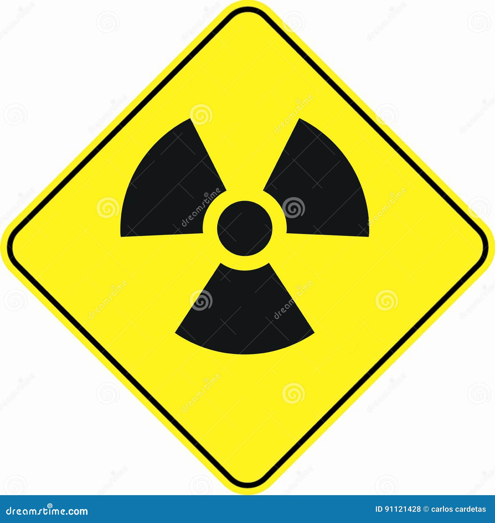 Radioactivity Toxic Zone Symbol Sign Stock Illustration - Illustration ...