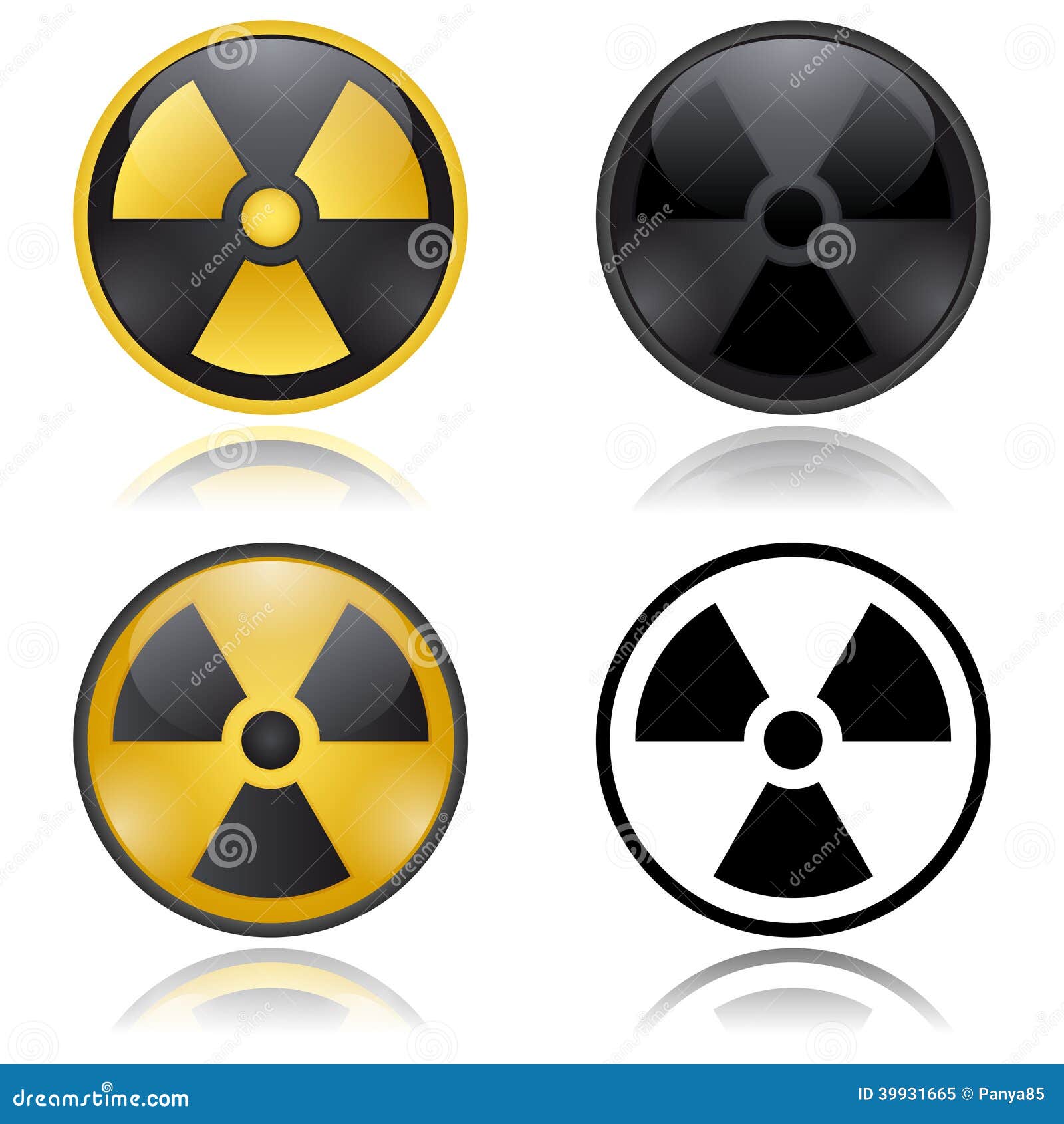 Radioactivity Warning Signs Stock Vector - Illustration of symbol ... Radioactivity Warning Signs Stock Vector - Illustration of symbol ...