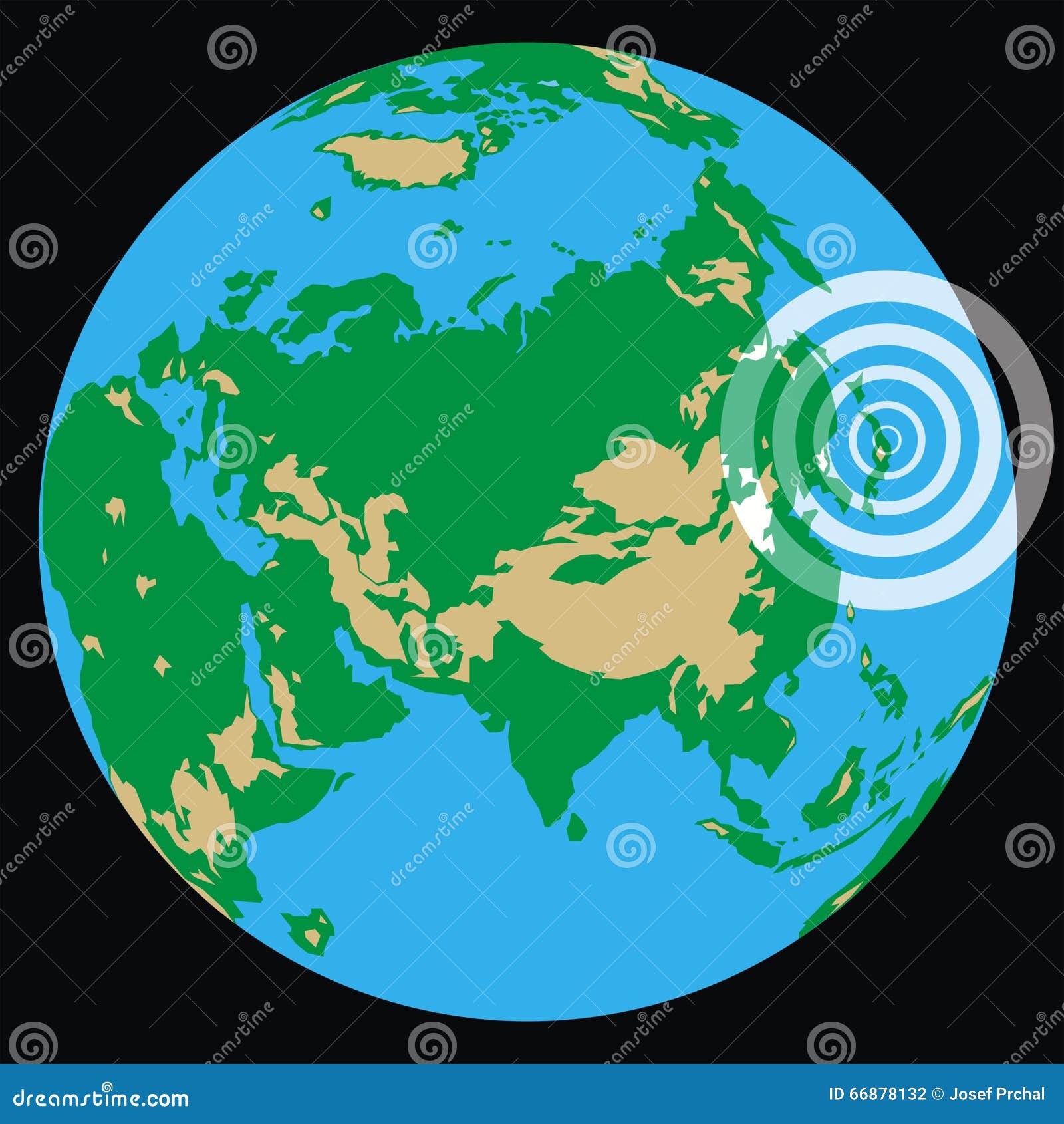 Radioactivity And World Map Vector Illustration | CartoonDealer.com ...