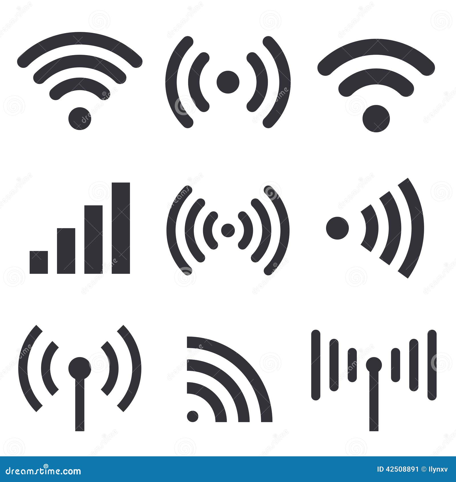 Radiogolven vector illustratie. Illustration of onderhoud - 42508891