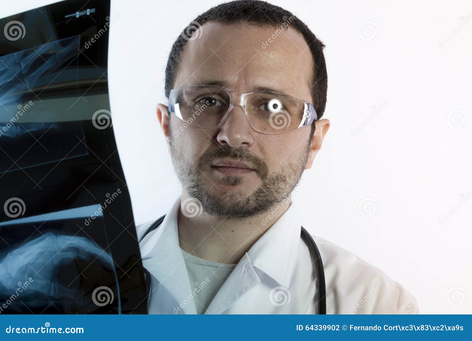 Radiographer, Radiologist Looking at an X-ray in Hospital Stock Photo ...