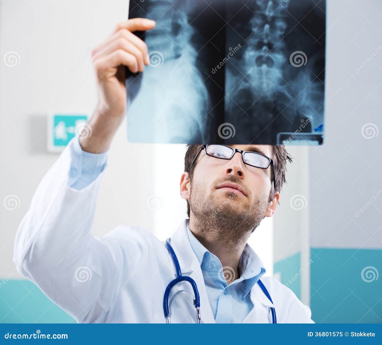Radiologist exam stock image. Image of examining, vertical - 36801575